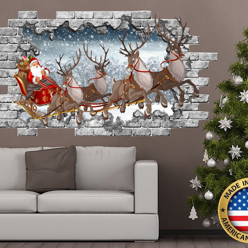 Christmas Wall Decal - Etsy