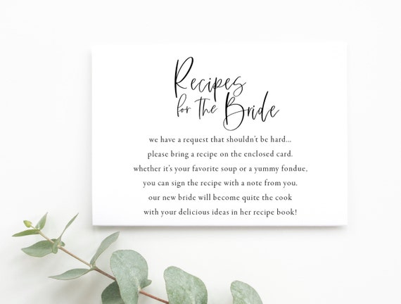 Bridal Shower Invitation Recipe Card For Bride Bridal Shower Etsy bridal-shower-invitation-recipe-card-for-bride-bridal-shower-etsy