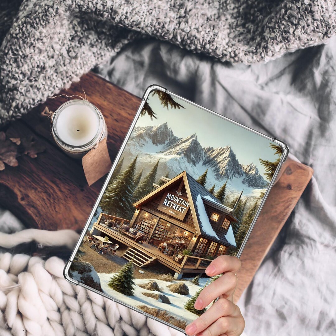 Mountain Retreat Bookshop Kindle Insert: Holographic or Matte Finish - Etsy
