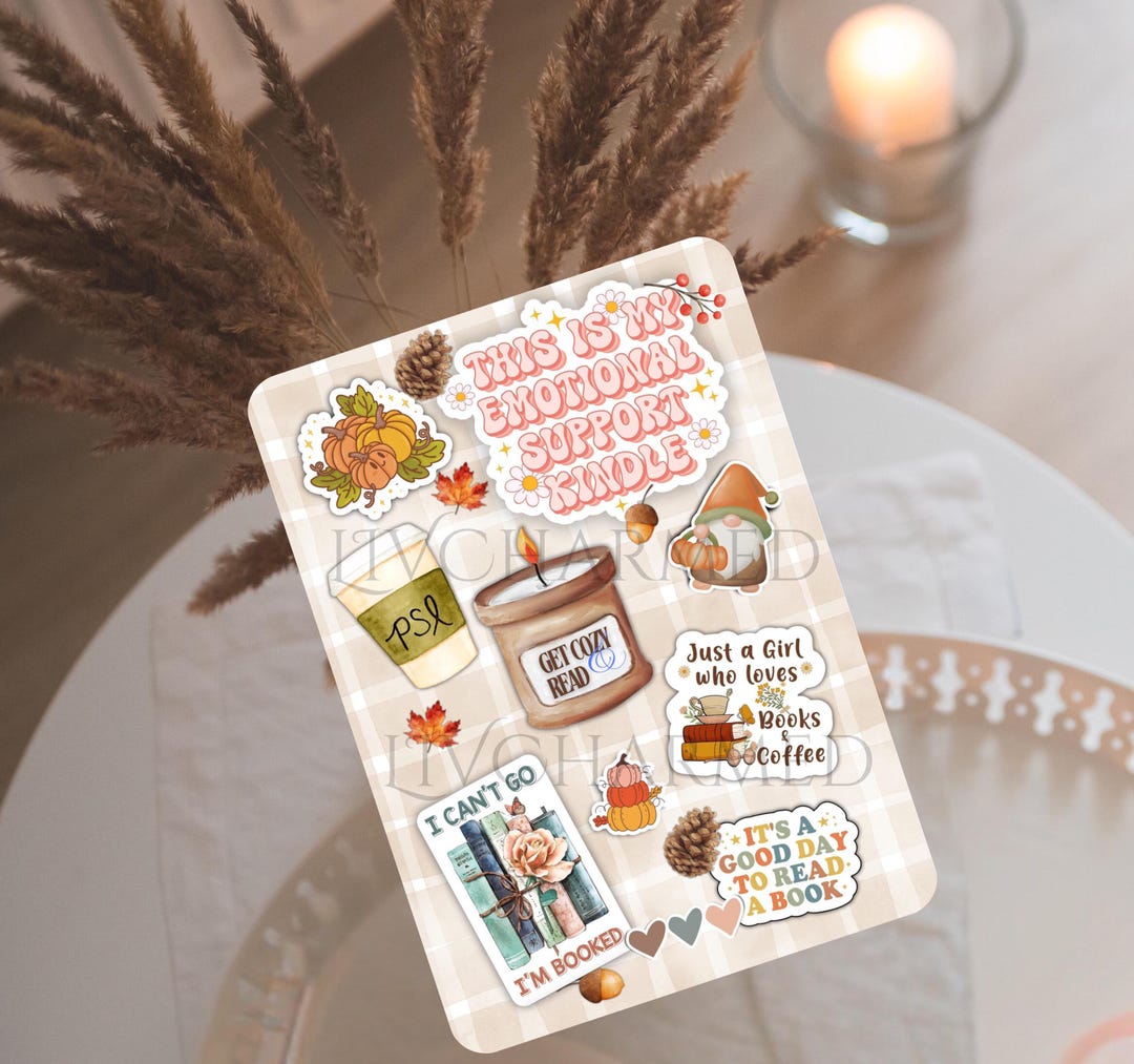 Fall Kindle Insert: Book Lover Gift, Autumn Theme (digital Download) - Etsy