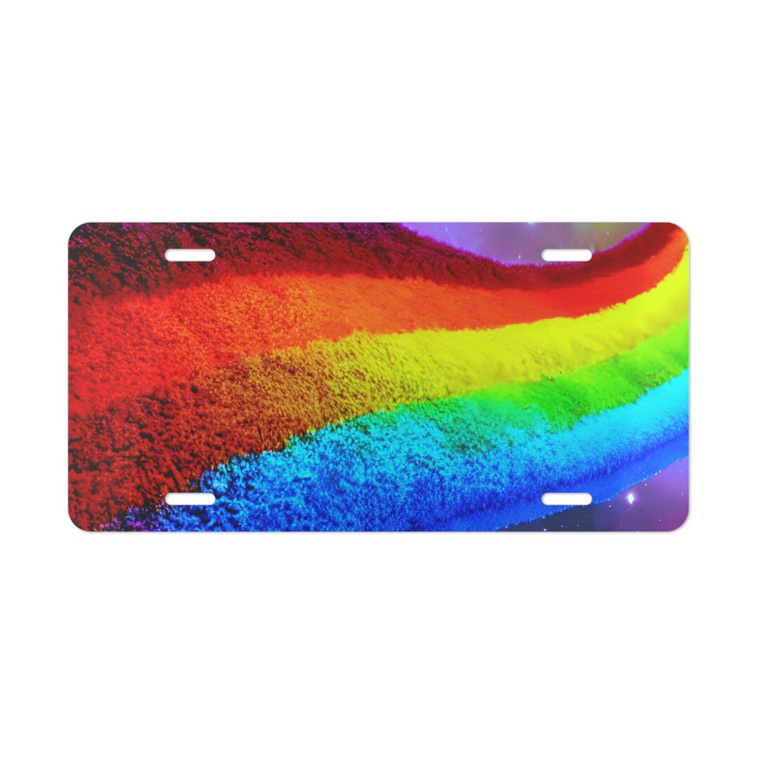 Billy Strings Fuzzy Rainbows Vanity Plate BMFS Fan Art Vehicle ...