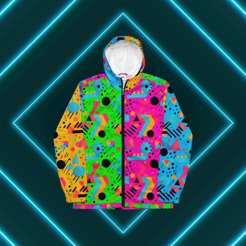 Neon Windbreaker - Etsy