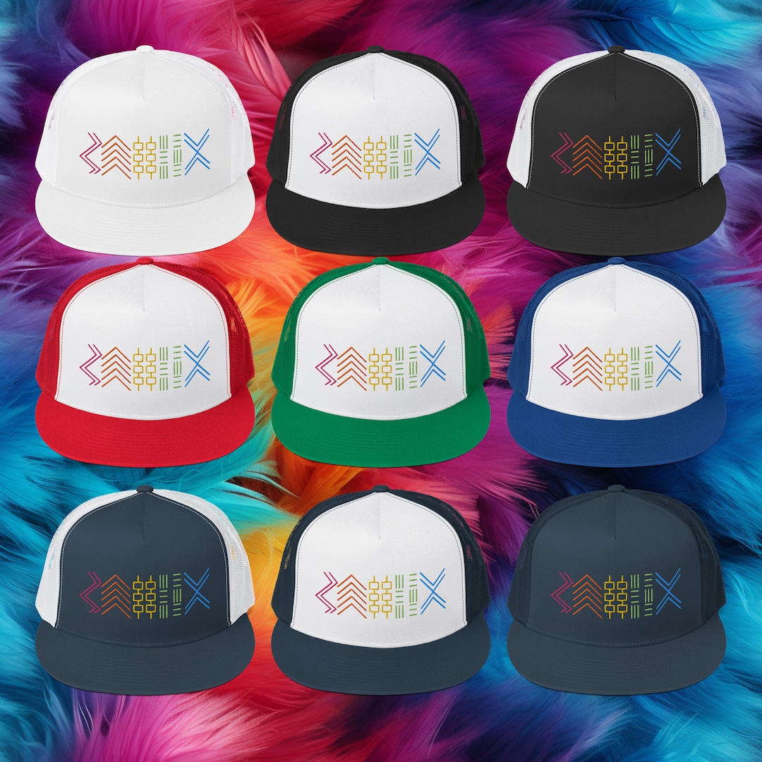 Billy Strings Rainbow Runes 5 Panel Trucker Cap, BMFS Hat, Concert Gift ...