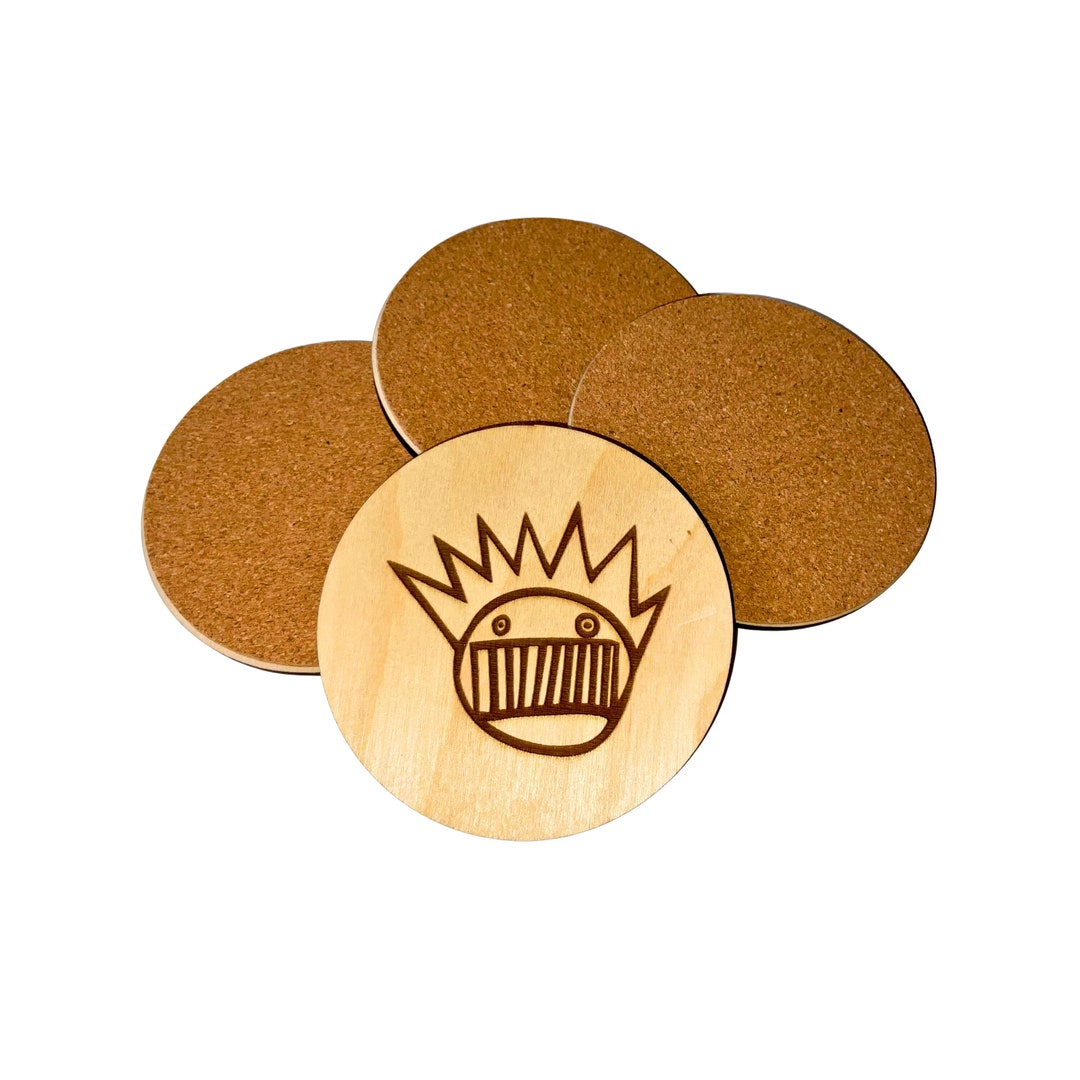 Boognish Engraved Wood Coasters: Ween Fan Gift, Set of 5 - Etsy