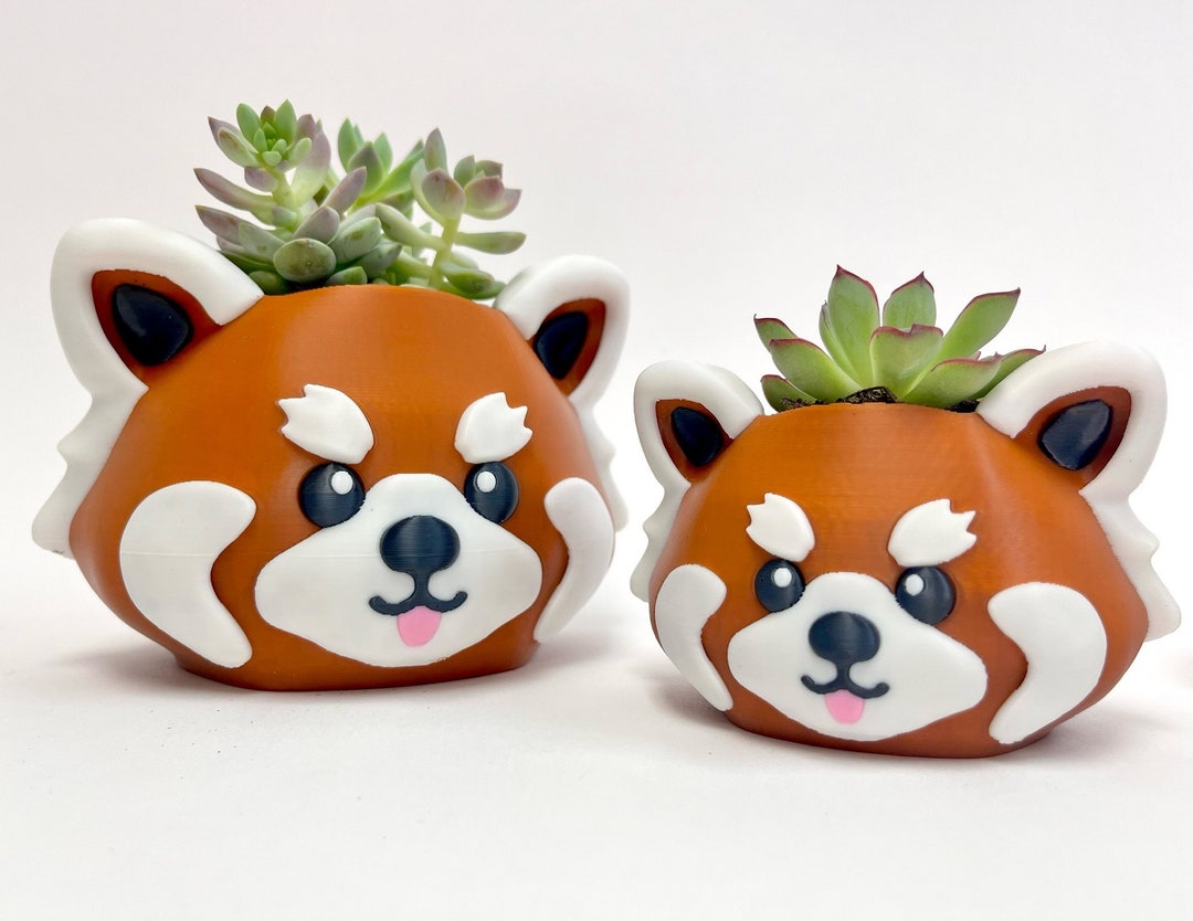 Red Panda Planter, Panda Gifts, Red Panda Pot, Animal Lover, Mothers ...