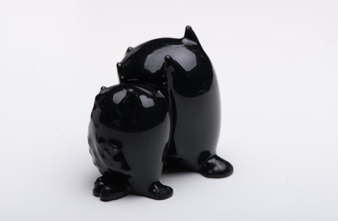 Cuddling Owls Cute Fathers Day Gifts Owls Black and - Etsy