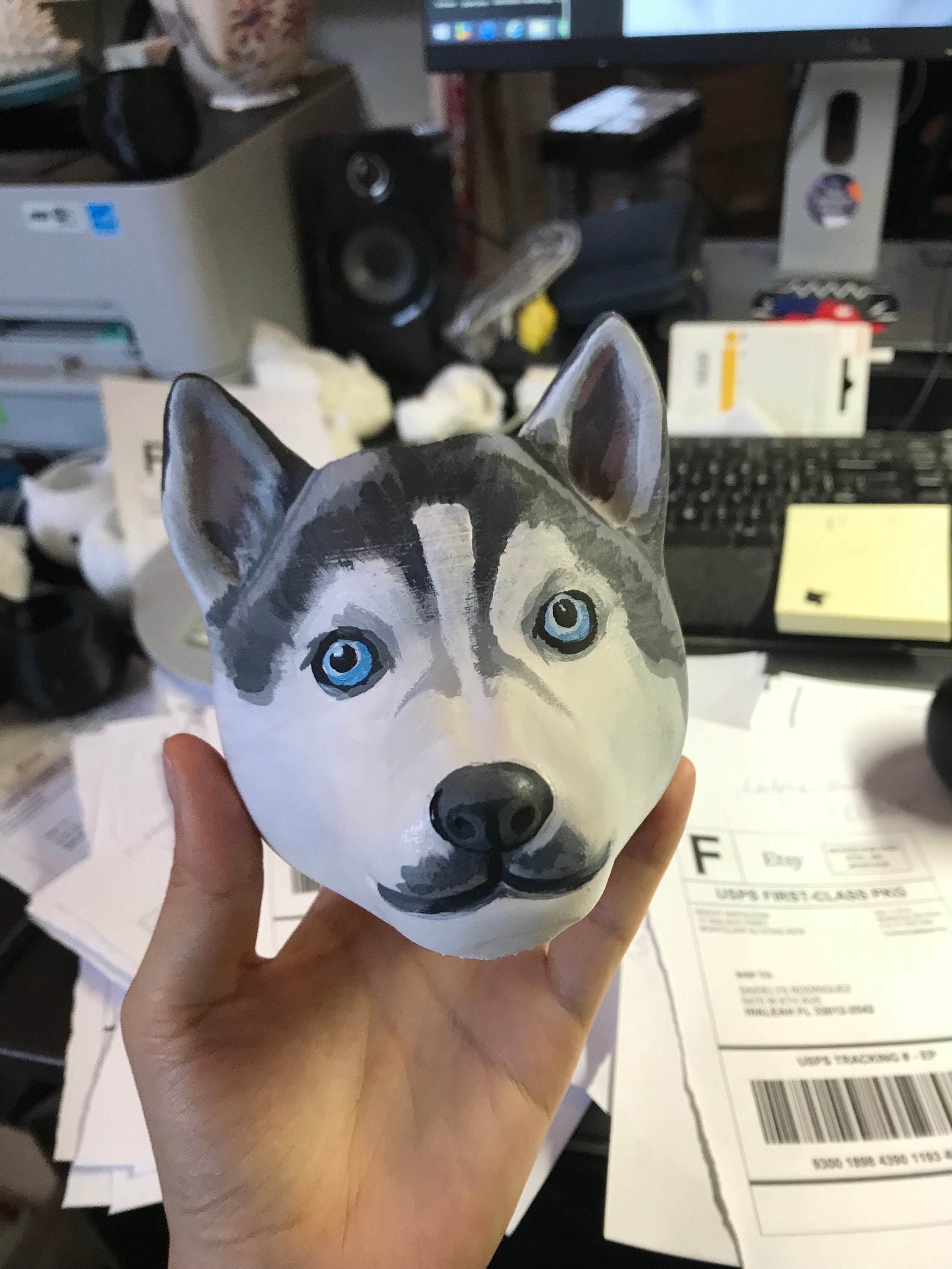 Custom Husky Planter Personalized Gift Mother's Day | Etsy