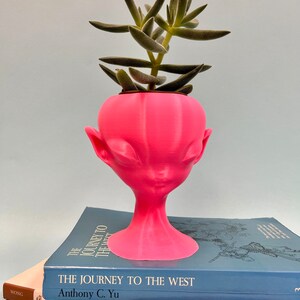 Alien Planter: Meow3d X Abovethespell Collaboration, Desk Decor - Etsy