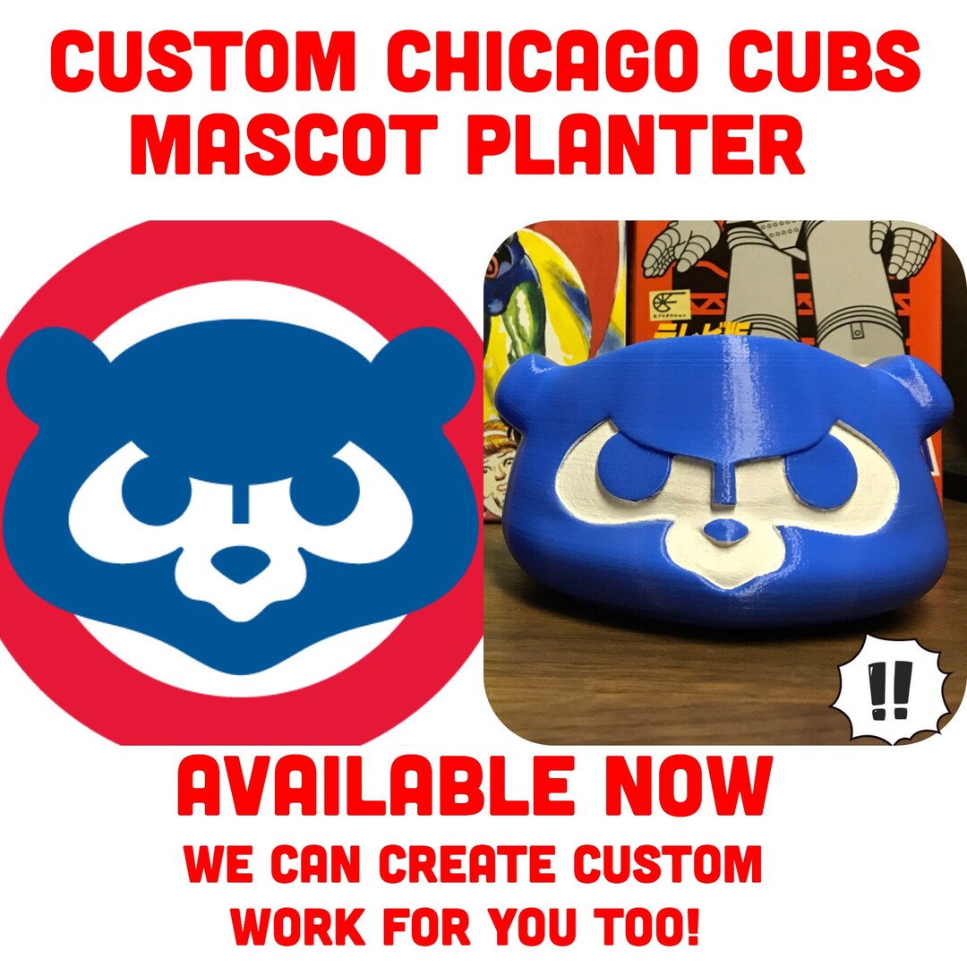 Chicago Cubs Planter, Desk Decor, Husband Gift, Cubs Planter, Chicago ...
