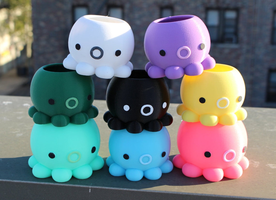 Octopus Planter Animal Planter Office Decor Desk Decor - Etsy