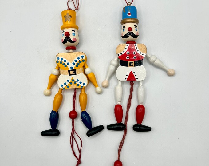 Jumping Jack Nutcracker, Pull String Nutcracker, Wooden Christmas ...