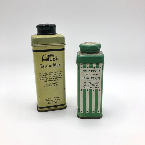 Vintage Talc Tin - Etsy