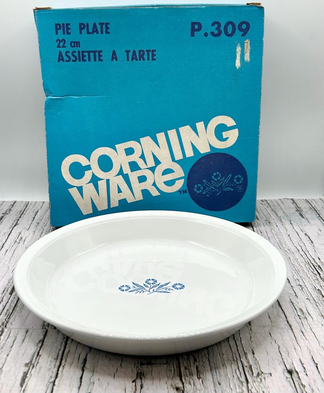 Vintage Corning Ware, Corningware Pie Plate, Pie Plate P•309, Classic ...