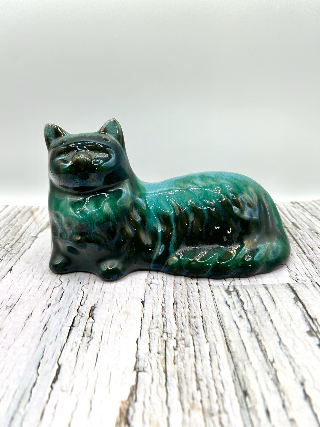 Vintage Blue Mountain Pottery, Ceramic Cat Figurine, Pottery Kitten ...