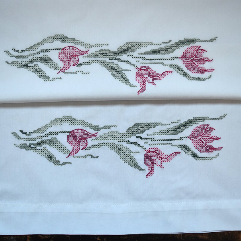 Embroidered Pillowcases - Etsy