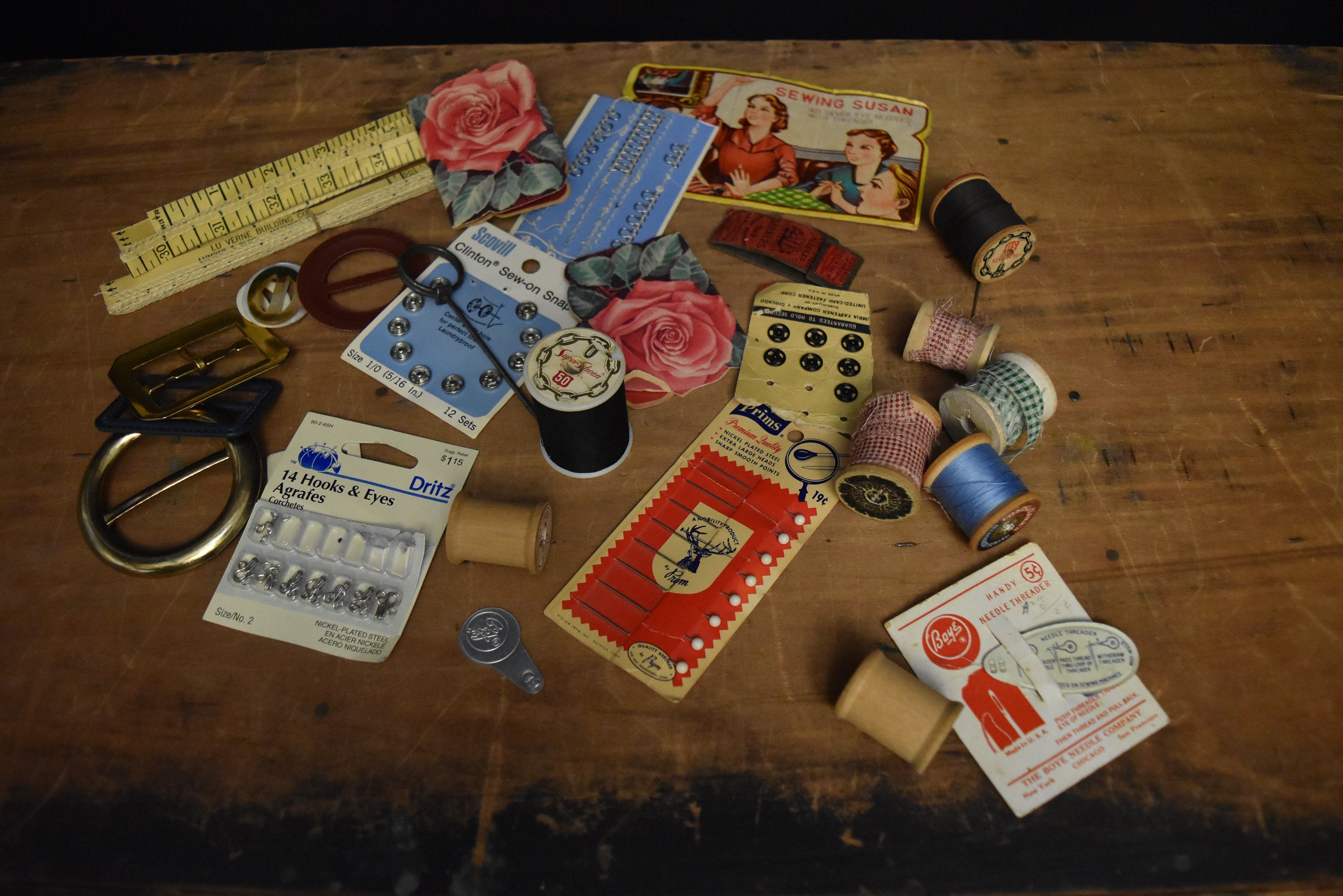 Vintage Sewing Tin Vintage Sewing Kit Vintage Sewing Notions - Etsy