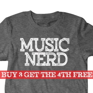 Music Nerd, Music Lover Gift - Funny Shirts, Gifts for Him, and Her ...