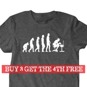 Computer Shirt, Geek Gift, Funny Computer Shirt, Evolution of Man ...
