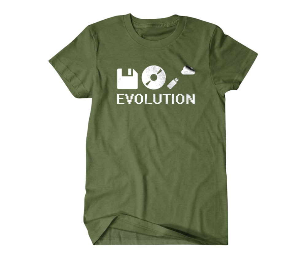 Evolution T-shirt Evolution of Data Storage Funny T Shirt | Etsy