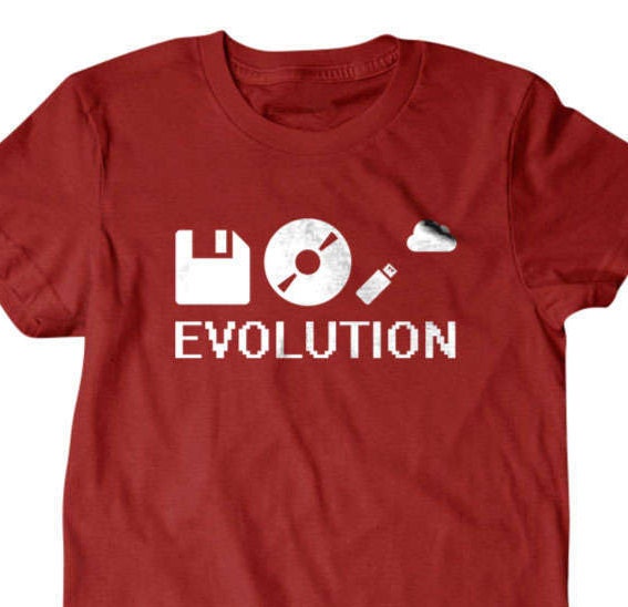 Evolution T-shirt Evolution of Data Storage Funny T Shirt | Etsy