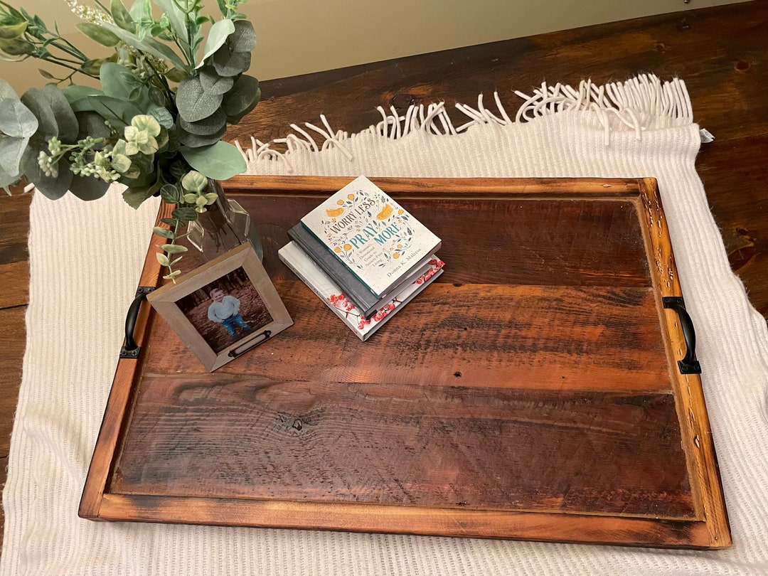 Ottoman Tray | Ottoman Coffee Table | Tray With Handles | Serving Tray ...
