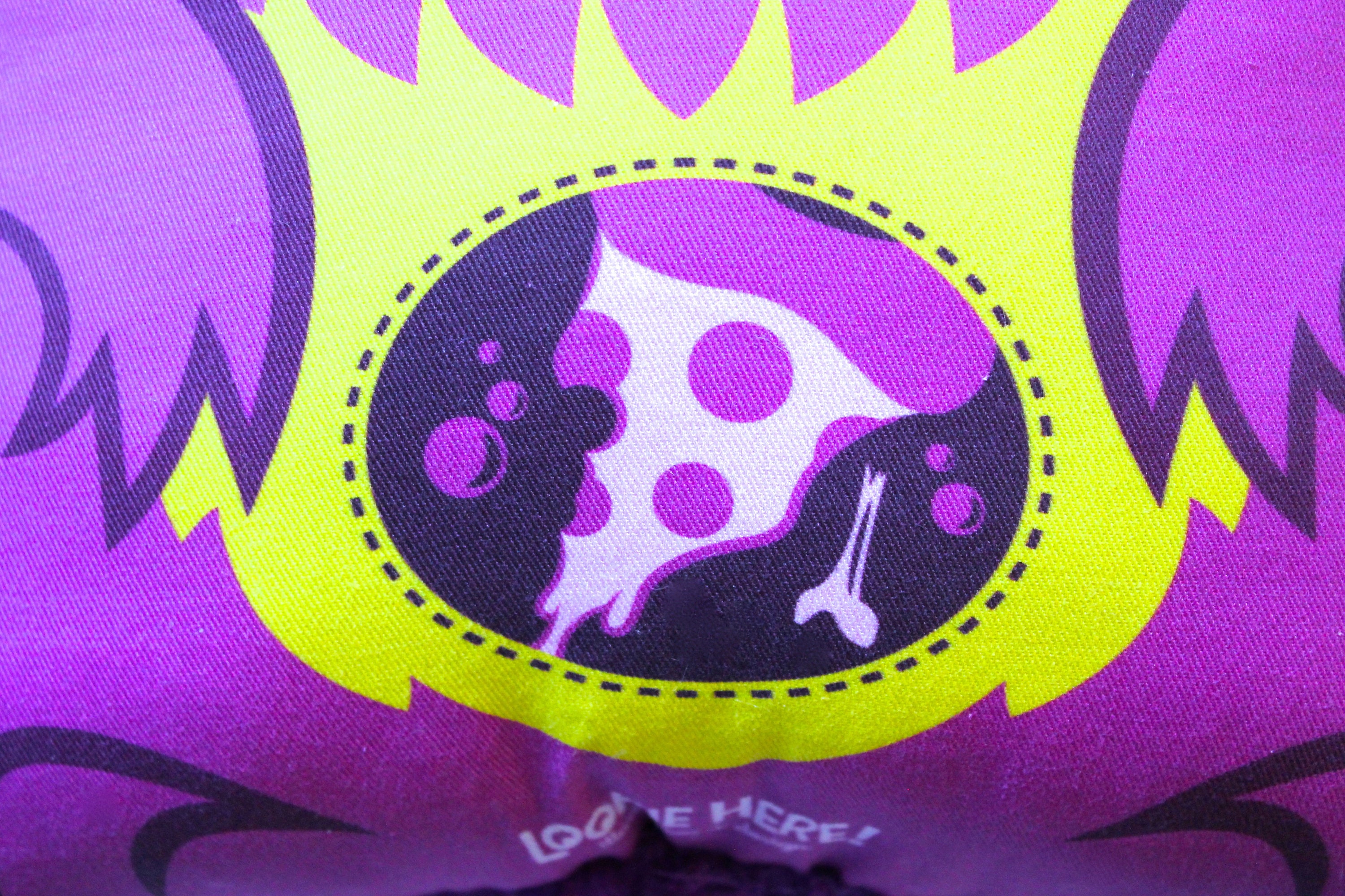 Pizza Fiend Handmade Purple Plush Pillow Doll Retro Cartoon - Etsy