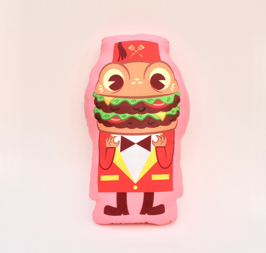 Tasty Boy Fast Food Cheeseburger Monster Handmade Plush Pillow Doll ...