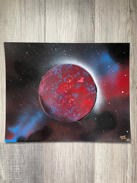 Spray Paint Solar System Space