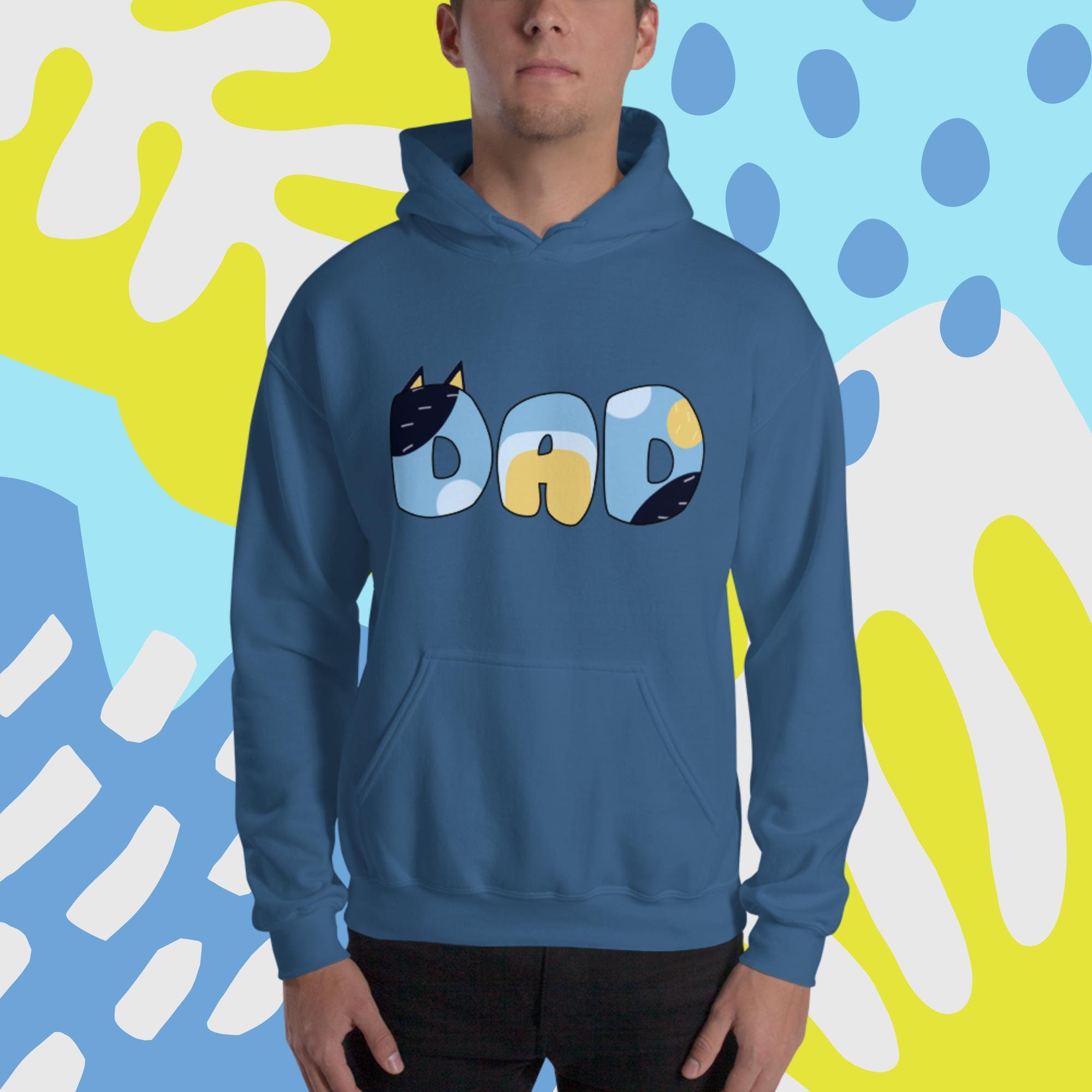 Bluey Bandit Dad Cartoon Disney Mens Unisex Sweatshirt Hoodie - Etsy