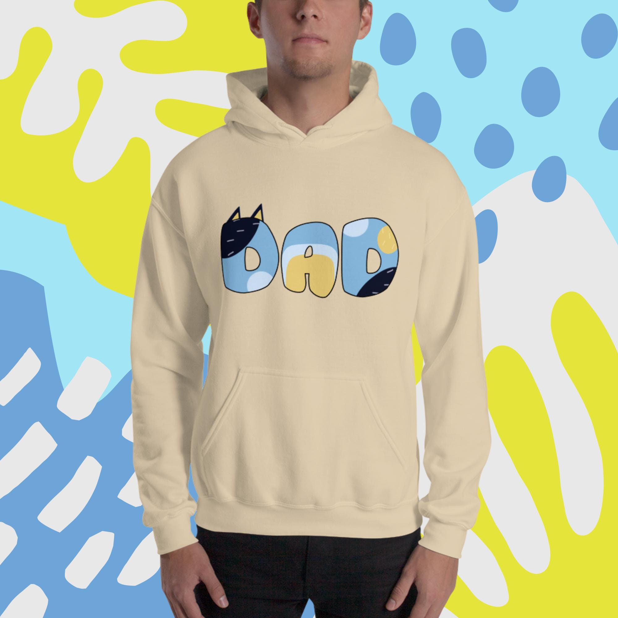Bluey Bandit Dad Cartoon Disney Mens Unisex Sweatshirt Hoodie - Etsy