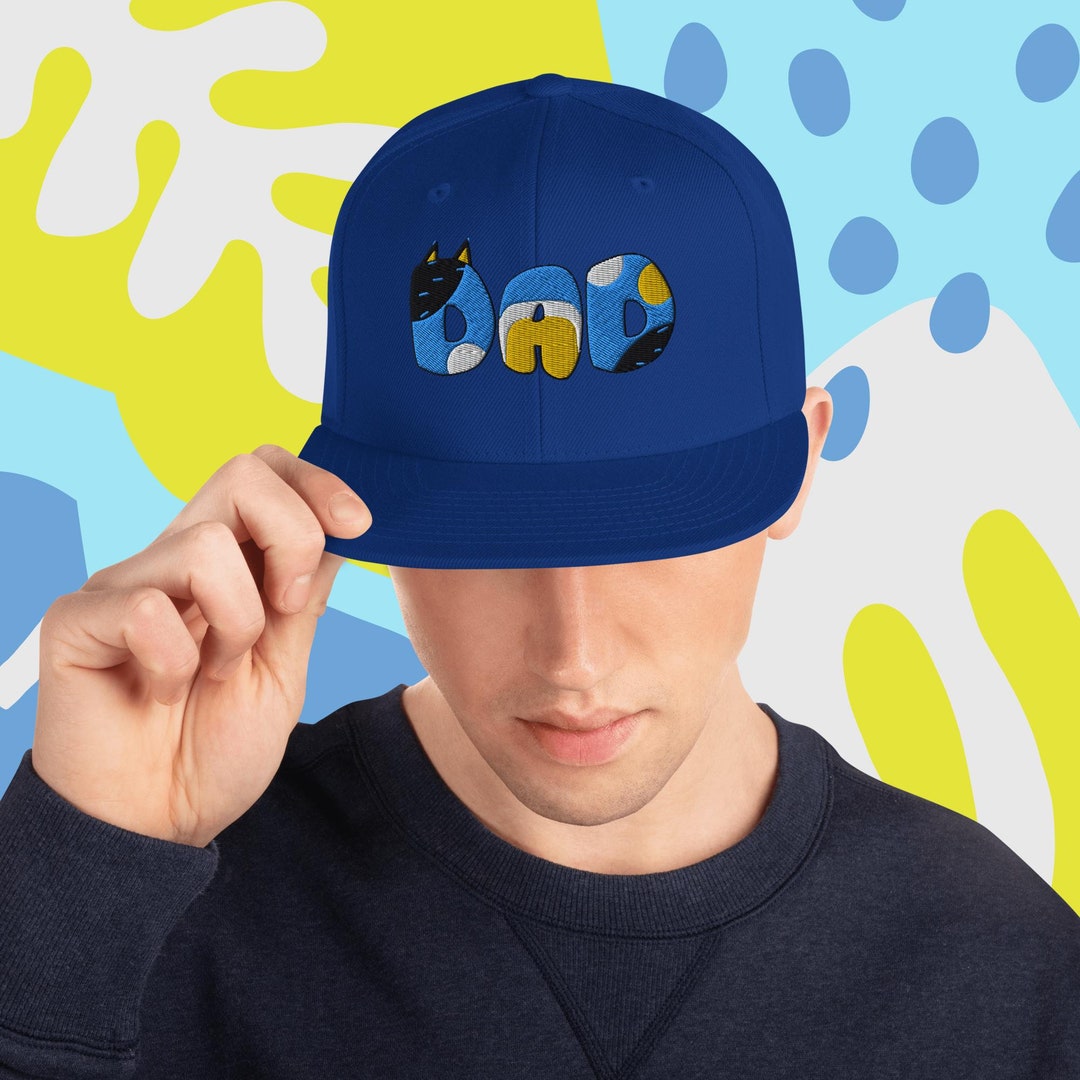 Dad Bandit Bluey Disney TV Show Cartoon Fathers Day Gift Snapback Hat ...