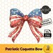 Patriotic Coquette Bow | Patriotic Coquette Bows PNG | Patriotic Bow ...