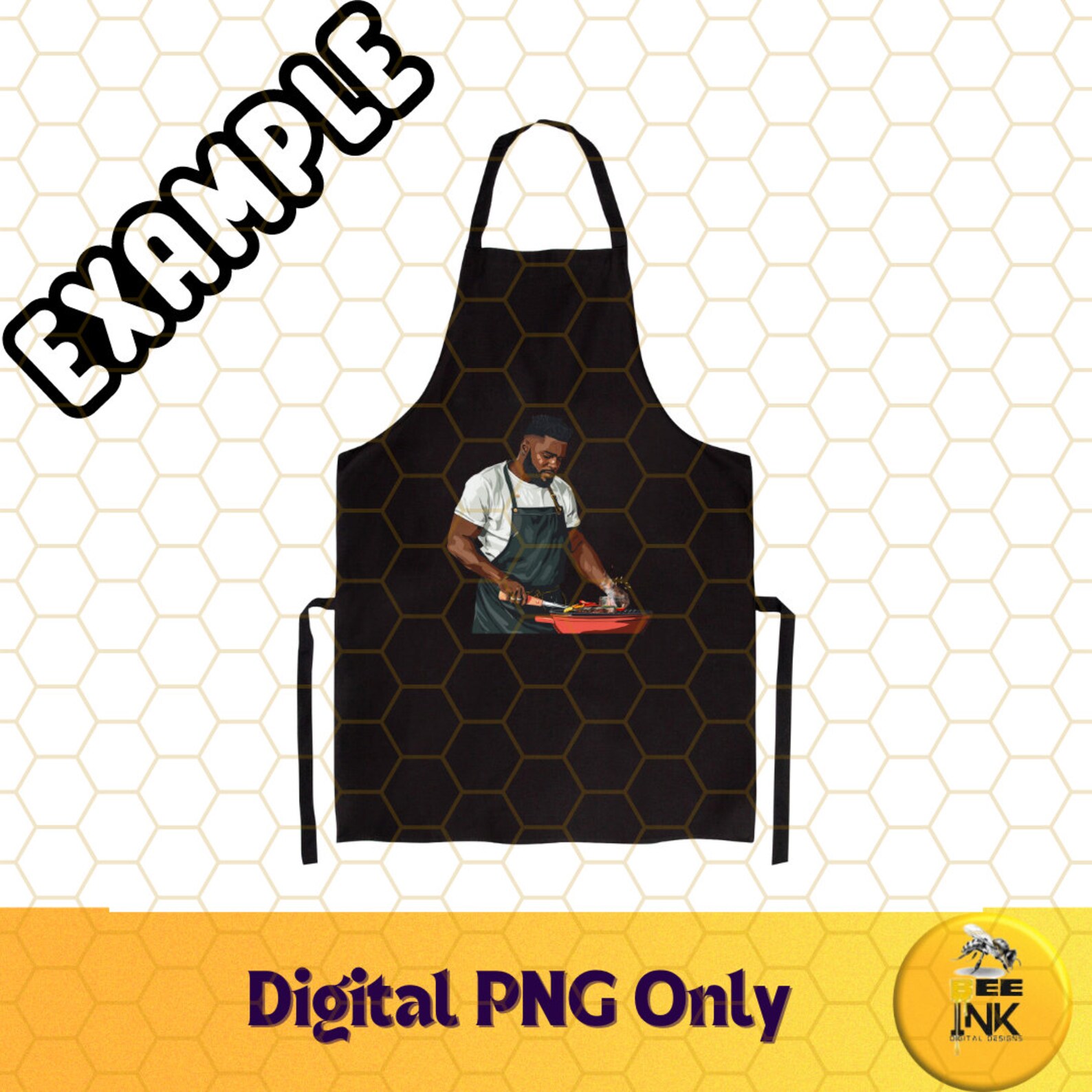 Black Man Cookout PNG | African American Man Grilling Cartoon Stock ...