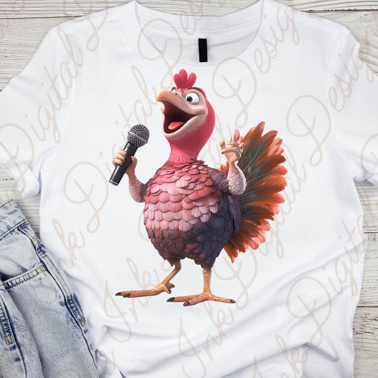 Funny Jive Talking Turkey PNG | Thanksgiving Clipart (digital Download ...