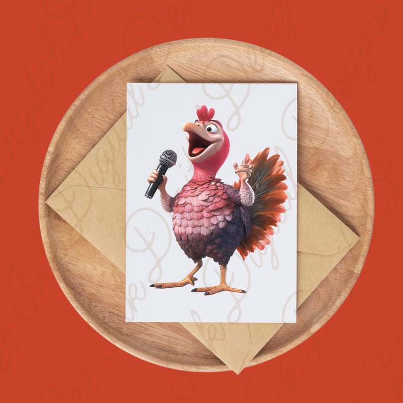 Funny Jive Talking Turkey PNG | Thanksgiving Clipart (digital Download ...