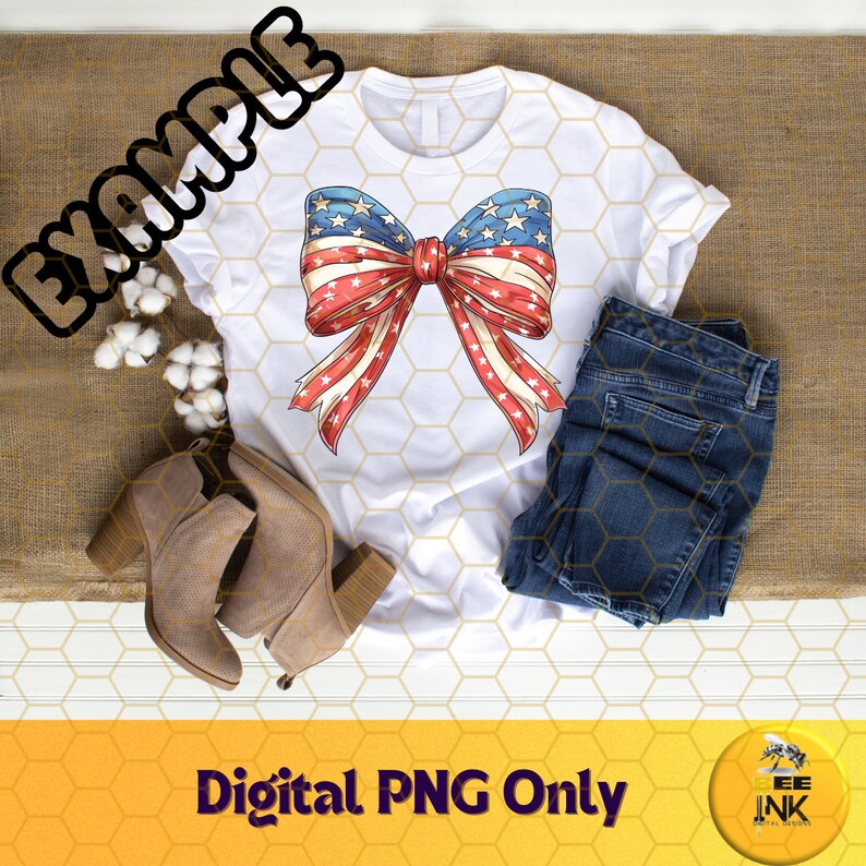 Patriotic Coquette Bow | Patriotic Coquette Bows PNG | Patriotic Bow ...