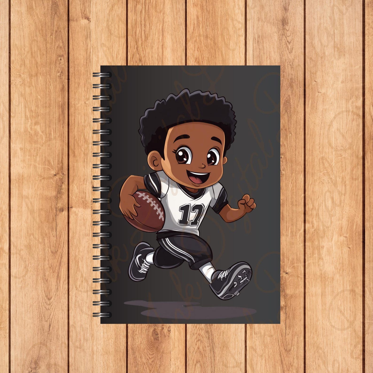 Football Player PNG Clipart Cute African American Boy Football Cartoon ...