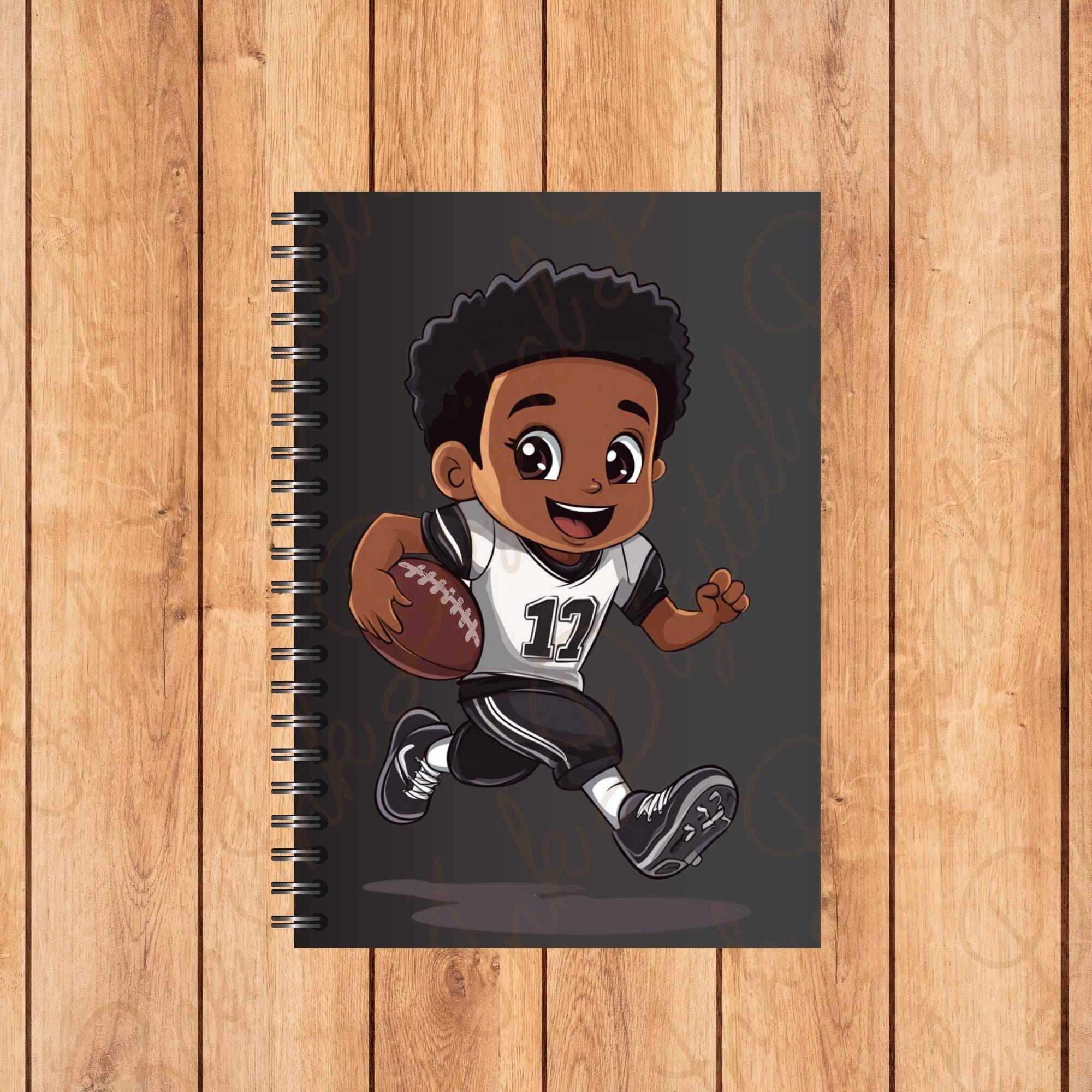 Football Player PNG Clipart Cute African American Boy Football Cartoon ...