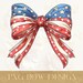 Patriotic Coquette Bow | Patriotic Coquette Bows PNG | Patriotic Bow ...