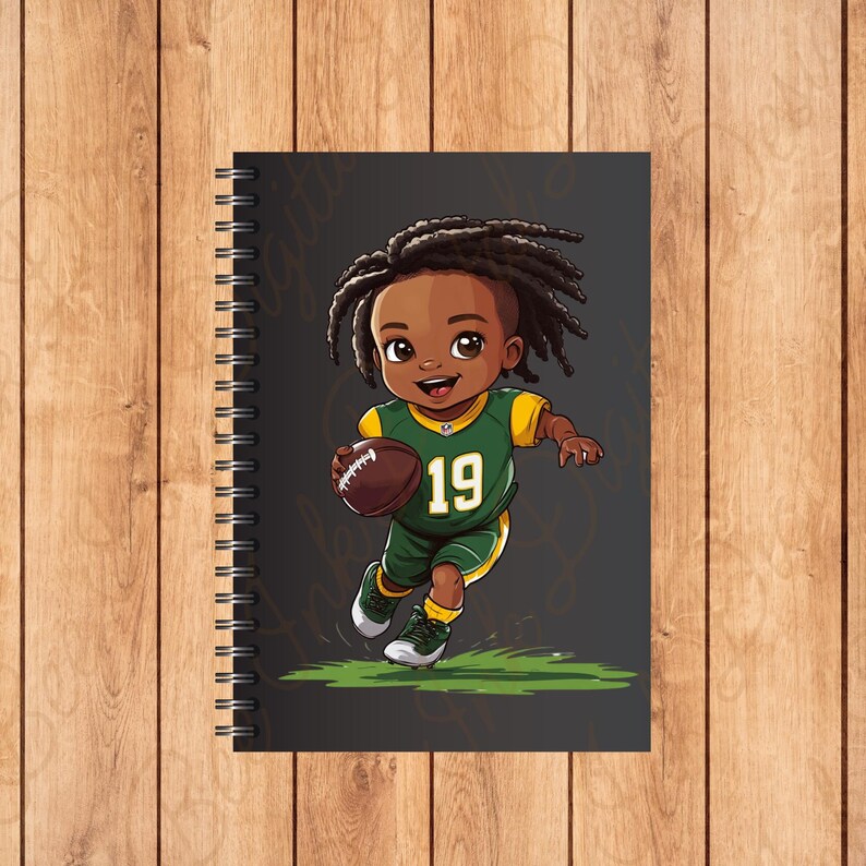 Football Player Clipart | Cute African American Boy With Dreadlocks ...