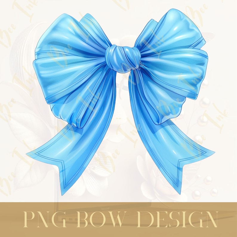 Pretty Blue Coquette Bow | Feminine Blue Coquette Bow | Whimsical Blue ...
