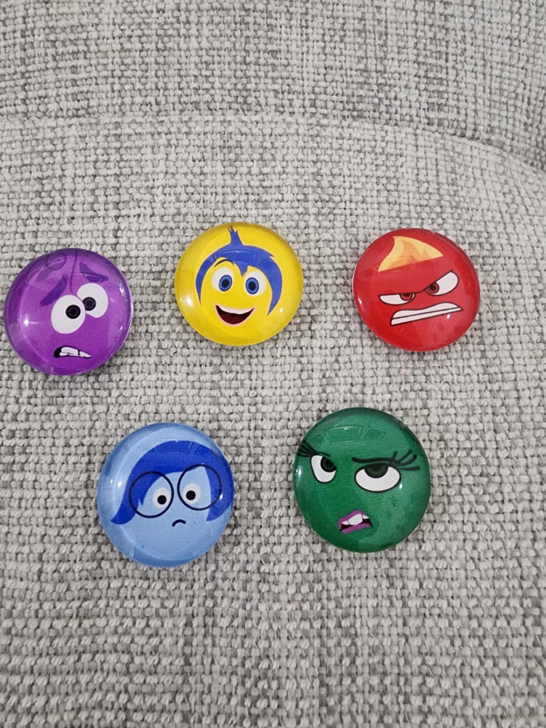 Inside Out Magnets, Emotions Magnets,joy, Sadness, Anger, Fear, Disgust ...