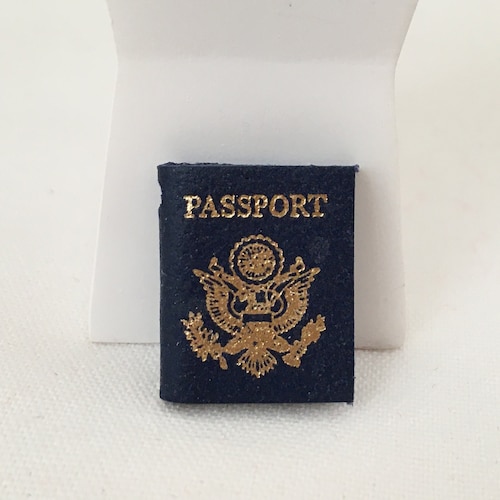Dollhouse Miniature Passport Book Travel 1:12 One Inch Scale - Etsy