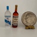 Dollhouse Miniature Liquor Bottles Gin Canadian Whiskey Alcohol Bar ...