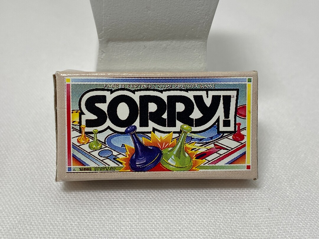 Dollhouse Miniature Sorry Game Child's Game Game Room - Etsy