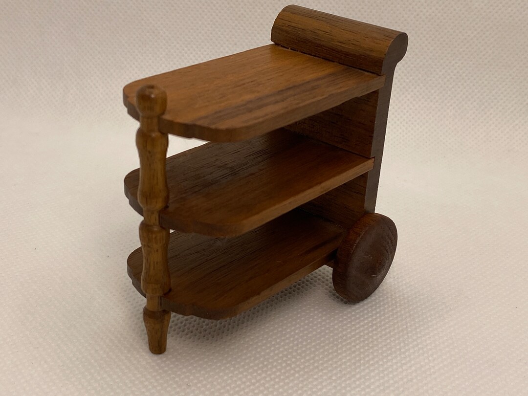 Dollhouse Miniature Tea Cart Strombecker Play Things Server Serving ...