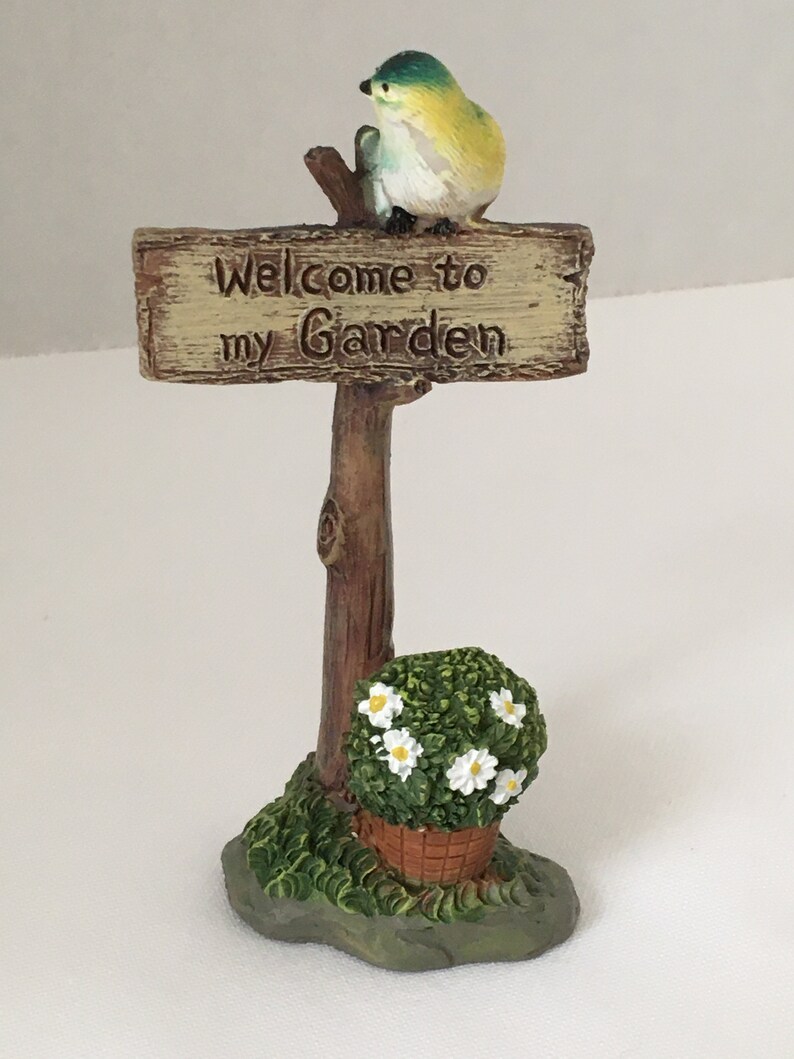 Miniature Sign ~ Welcome to My Garden ~ Fairy Garden ~ Fairy House ...