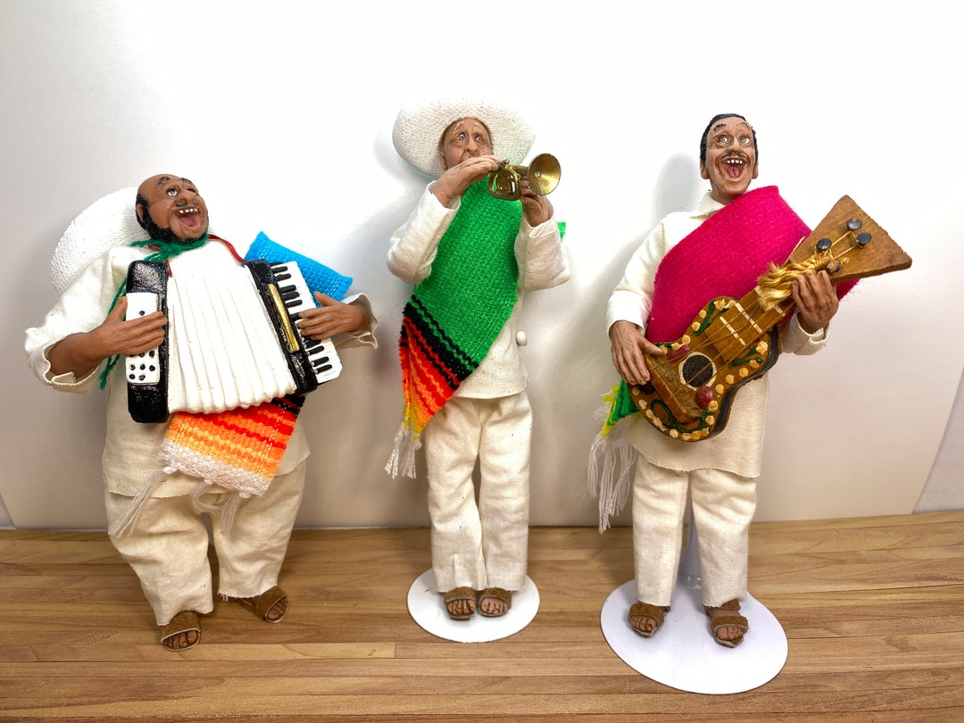 Dollhouse Miniature Mariachi Dolls ~ Artisan ~ Musician ~ Mexican ~ 1 ...