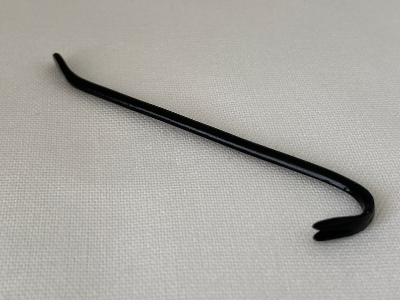 Dollhouse Miniature Crowbar ~ Lever ~ Tool ~ Workbench ~ Workshop ...