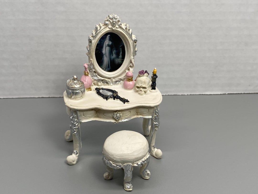 Miniature Spooky Vanity ~ Ghost ~ Halloween Decoration ~ Holiday ...